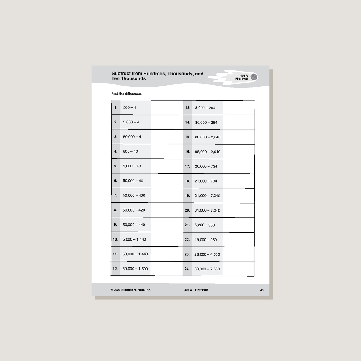 Singapore Math¨ Sprints 4 – Singapore Math Inc.