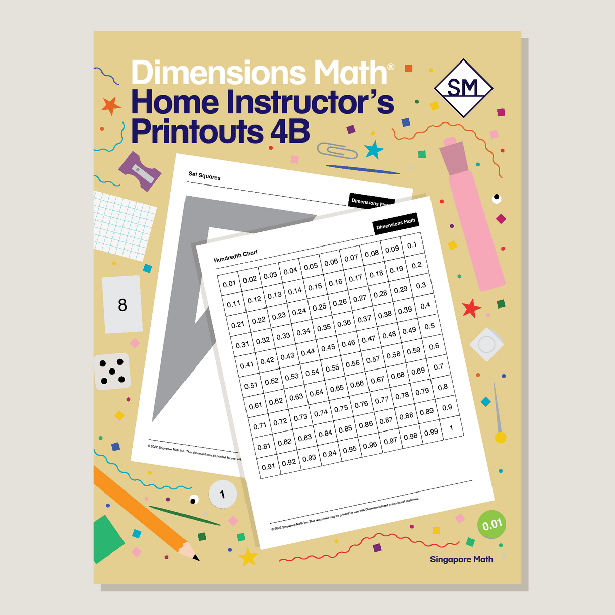 Dimensions Math Home Instructor's Printouts 4B