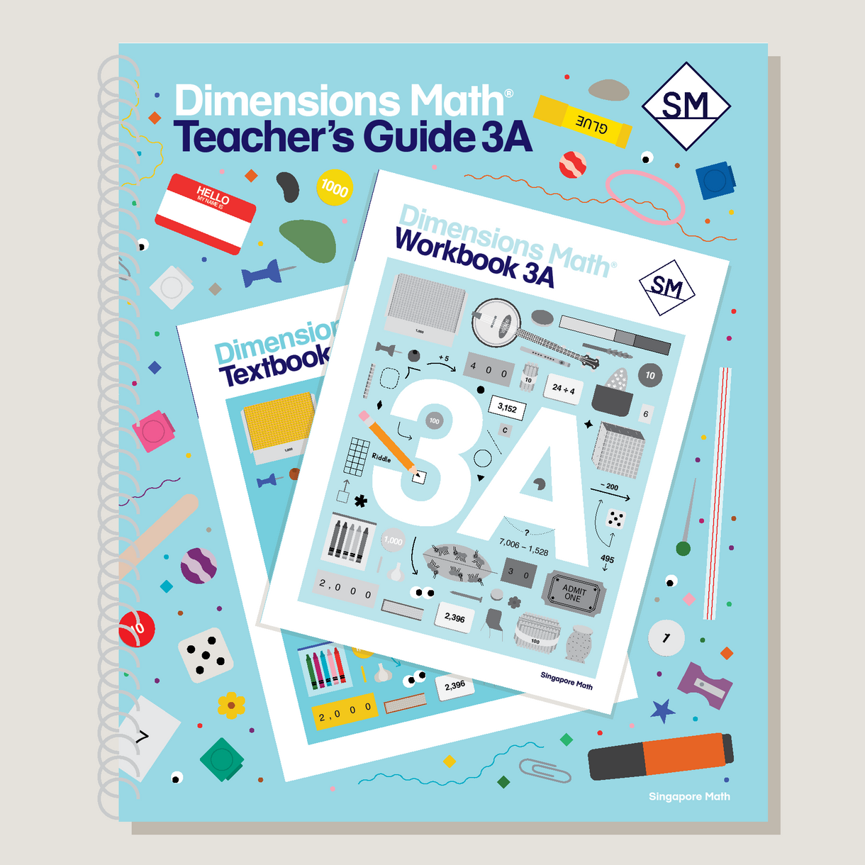 Dimensions Math Grade 3 Set with Teacher's Guides