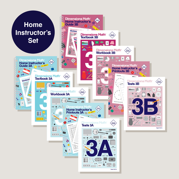 Dimensions Math Grade 3 Set with Home Instructor's Guides – Singapore ...